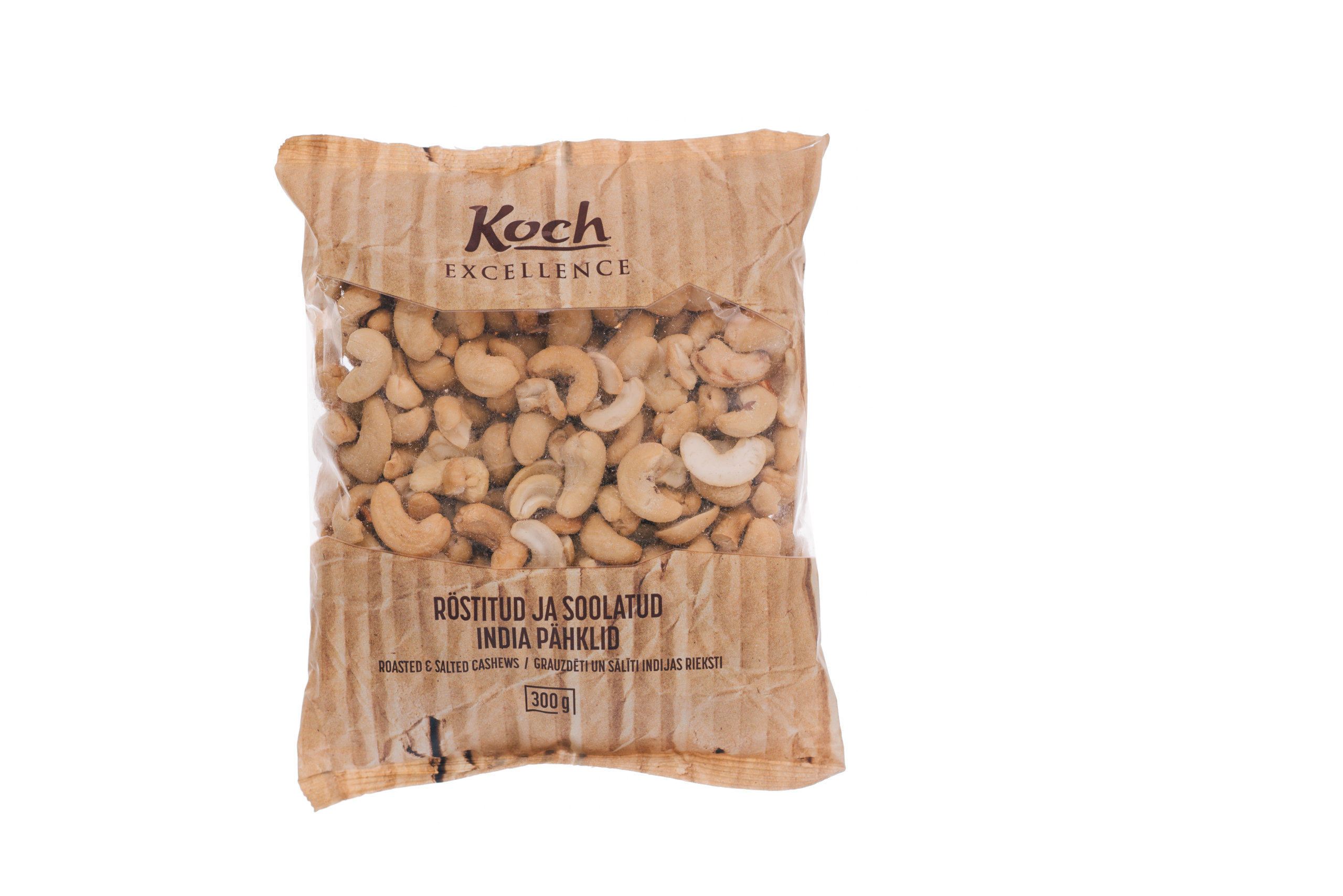 Röstitud ja soolatud india pähklid 300g Koch - Aldar Eesti OÜ